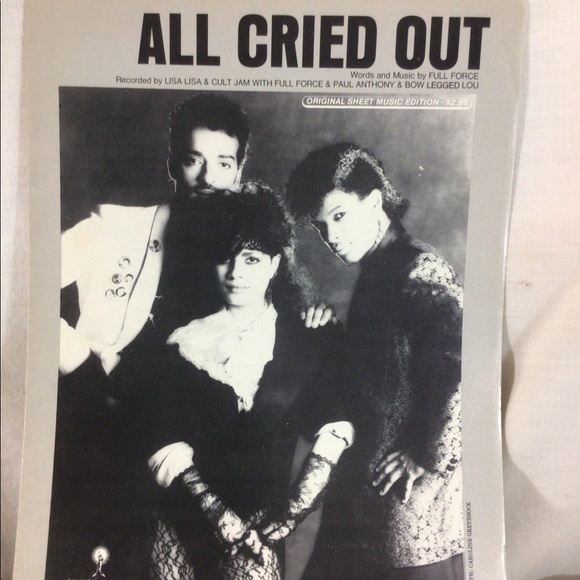 Other | 1985 All Cried Out Original Sheet Music Edition | Poshmark